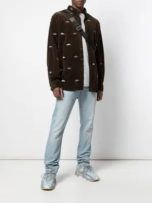 PALACE X Ralph Lauren Embroidered Gti Shirt - Brown