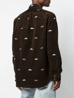 PALACE X Ralph Lauren Embroidered Gti Shirt - Brown