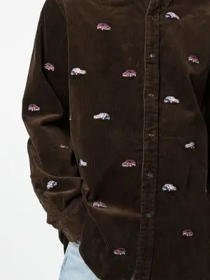 PALACE X Ralph Lauren Embroidered Gti Shirt - Brown