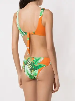AMIR SLAMA Floral Print Bikini Set