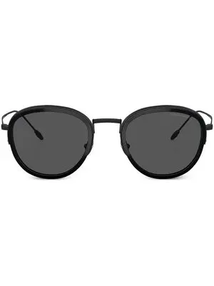Giorgio Armani Round Frame Sunglasses - Black