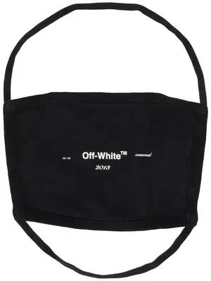 Off-White Logo-print Face Mask - Black