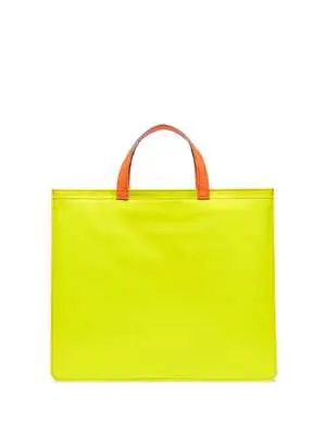 Comme Des Garçons Colour-block Leather Tote Bag