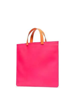 Comme Des Garçons Colour-block Leather Tote Bag
