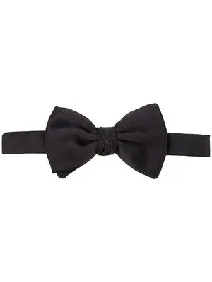 Giorgio Armani Silk Bow Tie - Black