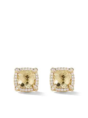 David Yurman David Yurman 18kt Citrine And Diamond Stud Earrings 88accdi