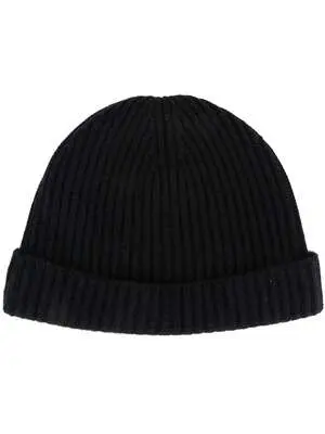 N.peal Ribbed-knit Cashmere Beanie - Blue