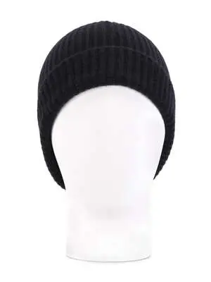 N.peal Ribbed-knit Cashmere Beanie - Blue