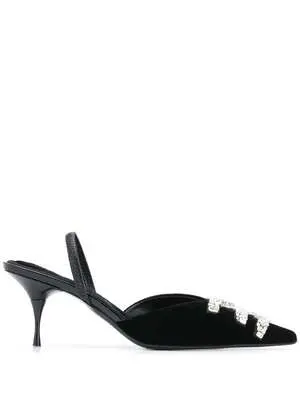 Ermanno Scervino Crystal Embellished Pumps