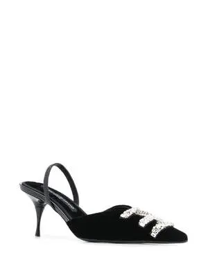 Ermanno Scervino Crystal Embellished Pumps