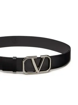 Valentino Garavani 40mm Vlogo Signature Belt - Black