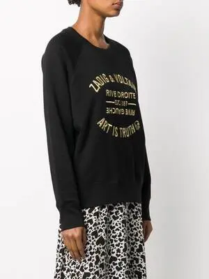 Zadig&Voltaire Art Is Truth Embroidered Sweatshirt - Black