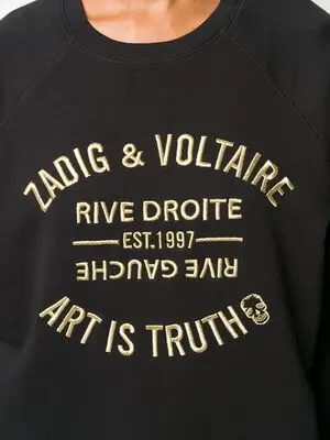 Zadig&Voltaire Art Is Truth Embroidered Sweatshirt - Black