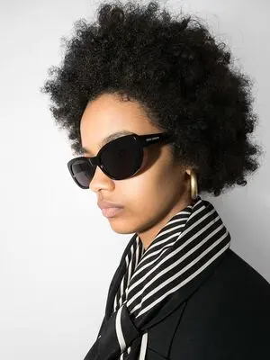 Saint Laurent Betty Oval Cat-eye Sunglasses