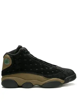 JORDAN Air 13 Retro Olive Sneakers - Black