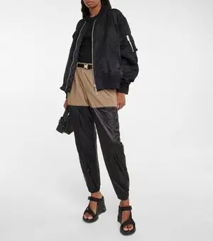 Sacai Nylon Bomber Jacket - Black