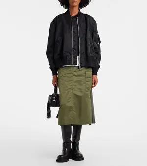 Sacai Nylon Bomber Jacket - Black