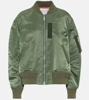 Sacai Nylon Bomber Jacket - Green