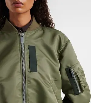 Sacai Nylon Bomber Jacket - Green