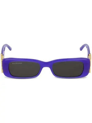Balenciaga Balenciaga Eyewear Rectangle Frame Sunglasses Purple