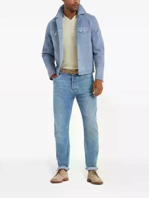 Brunello Cucinelli Stonewashed Straight-leg Jeans - Blue