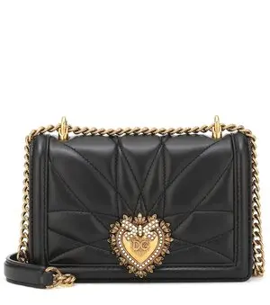Dolce & Gabbana Devotion Medium Leather Shoulder Bag