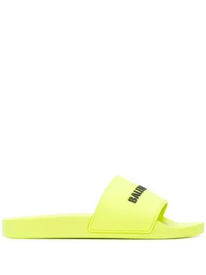 Balenciaga Logo Slip-on Slides