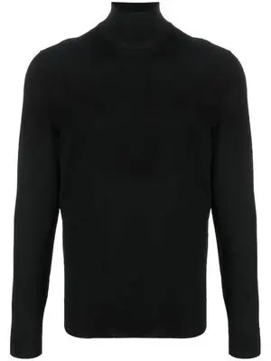 DRUMOHR Fine-knit Roll Neck Sweater - Black