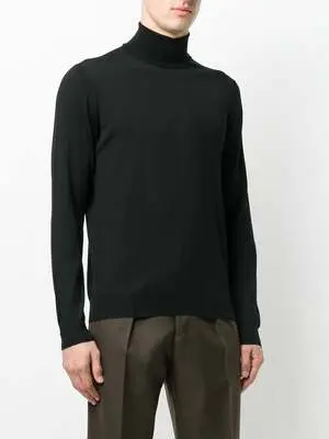 DRUMOHR Fine-knit Roll Neck Sweater - Black