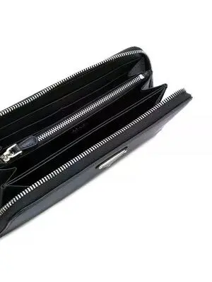 Prada Large Saffiano Leather Wallet - Black