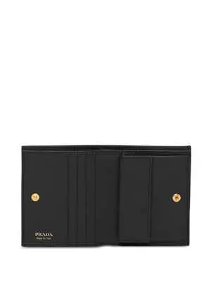 Prada Logo Plaque Wallet