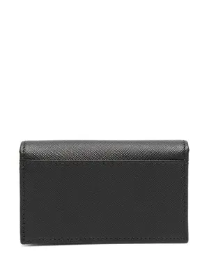 Prada Logo-plaque Foldover Cardholder