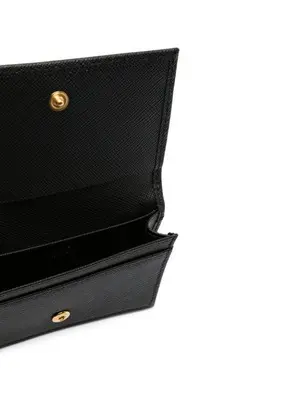 Prada Logo-plaque Foldover Cardholder