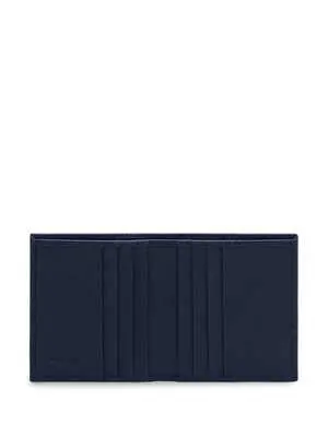 Prada Logo Plaque Bi-fold Wallet - Blue