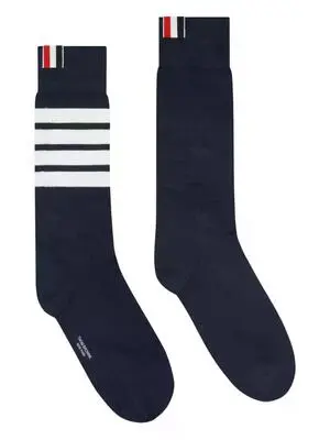 Thom Browne 4-bar Stripe Socks - Black