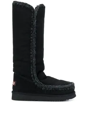 Mou Woven Detail Boots