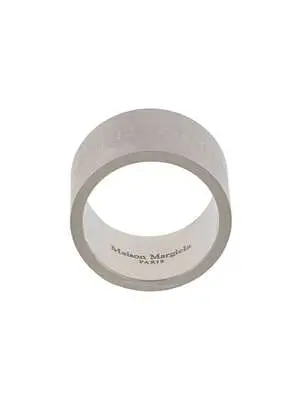 MAISON MARGIELA Numbers Engraved Band Ring - Silver