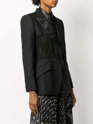 Alexander McQueen Lace-panel Blazer