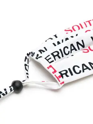 AMIR SLAMA Slogan Print Face Masks
