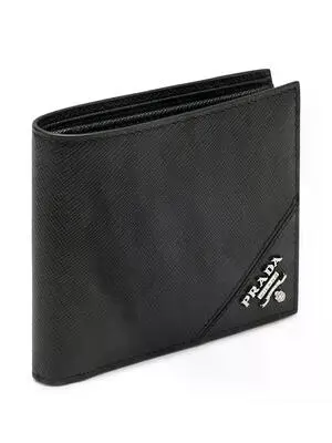 Prada Silver Tone Wallets For Men