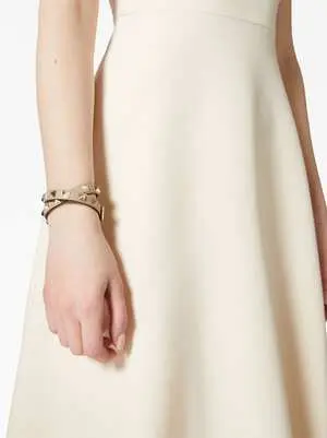 Valentino Garavani Rockstud Double-strap Leather Bracelet
