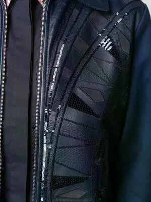 Emilio Pucci Embellished Panelled Zip-up Coat