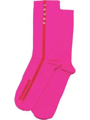 Prada Intarsia Knitted Socks