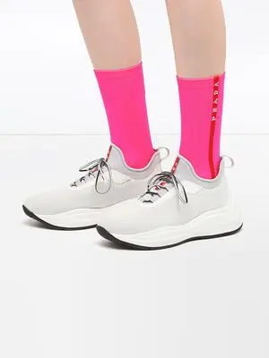 Prada Intarsia Knitted Socks