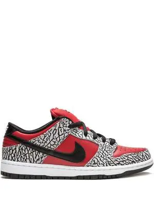 Nike X Supreme Sb Dunk Low Premium Cement Sneakers