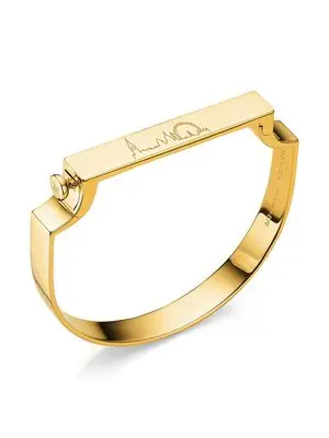 Monica Vinader Signature Bangle - Gold