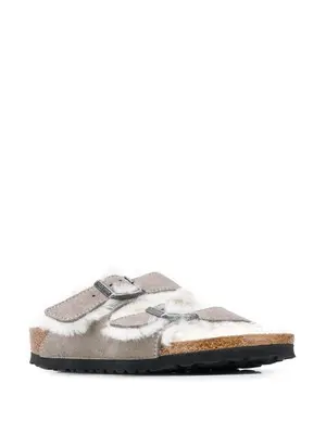 BIRKENSTOCK Arizona Shearling Sandals - Grey