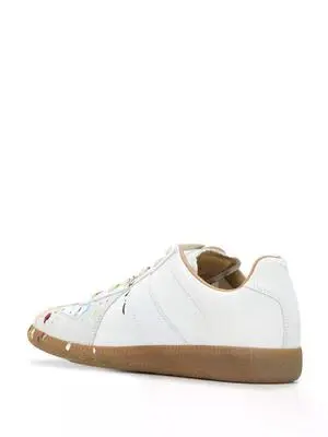 MAISON MARGIELA Replica Paint-splatter Sneakers - White