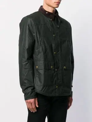 Barbour Reelin Wax-coated Jacket - Green