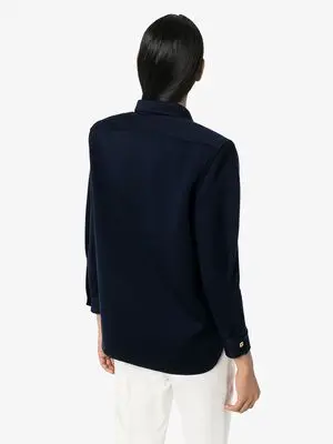 Saint Laurent Logo Overshirt Jersey Jacket